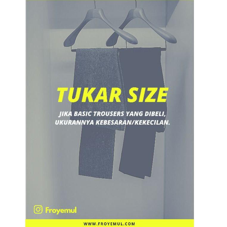 Jual [KODE BARANG Q2009] Dark blue trouser (celana bahan formal pria ...