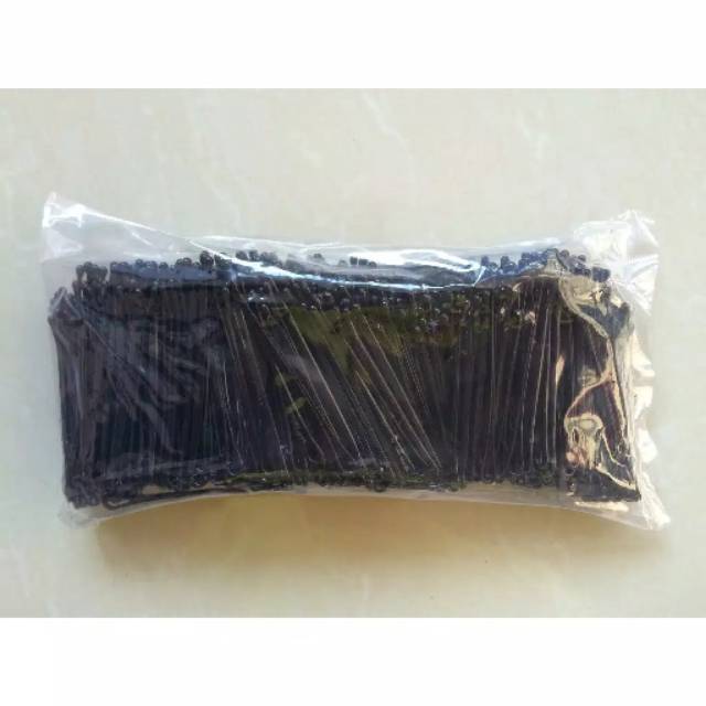 Jual Bobby Pins / Kep lidi / jepit rambut polos hitam per bungkus ...