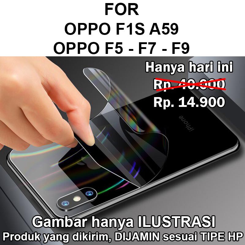 Jual Sticker Anti Gores Belakang Pelangi Oppo F1s A59 - F5 - F7 - F9 ...