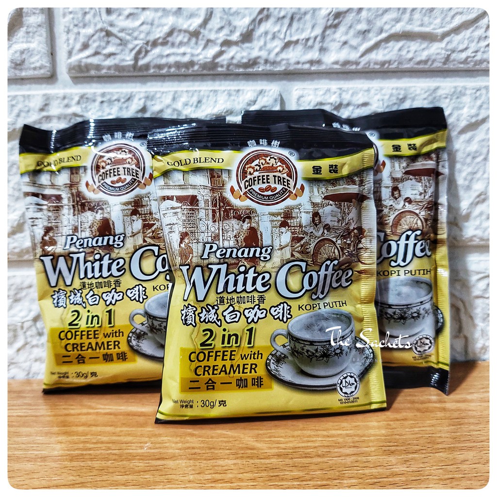 Jual Coffee Tree Penang White Coffee 2in1 Coffee with Creamer Sachet | Shopee Indonesia