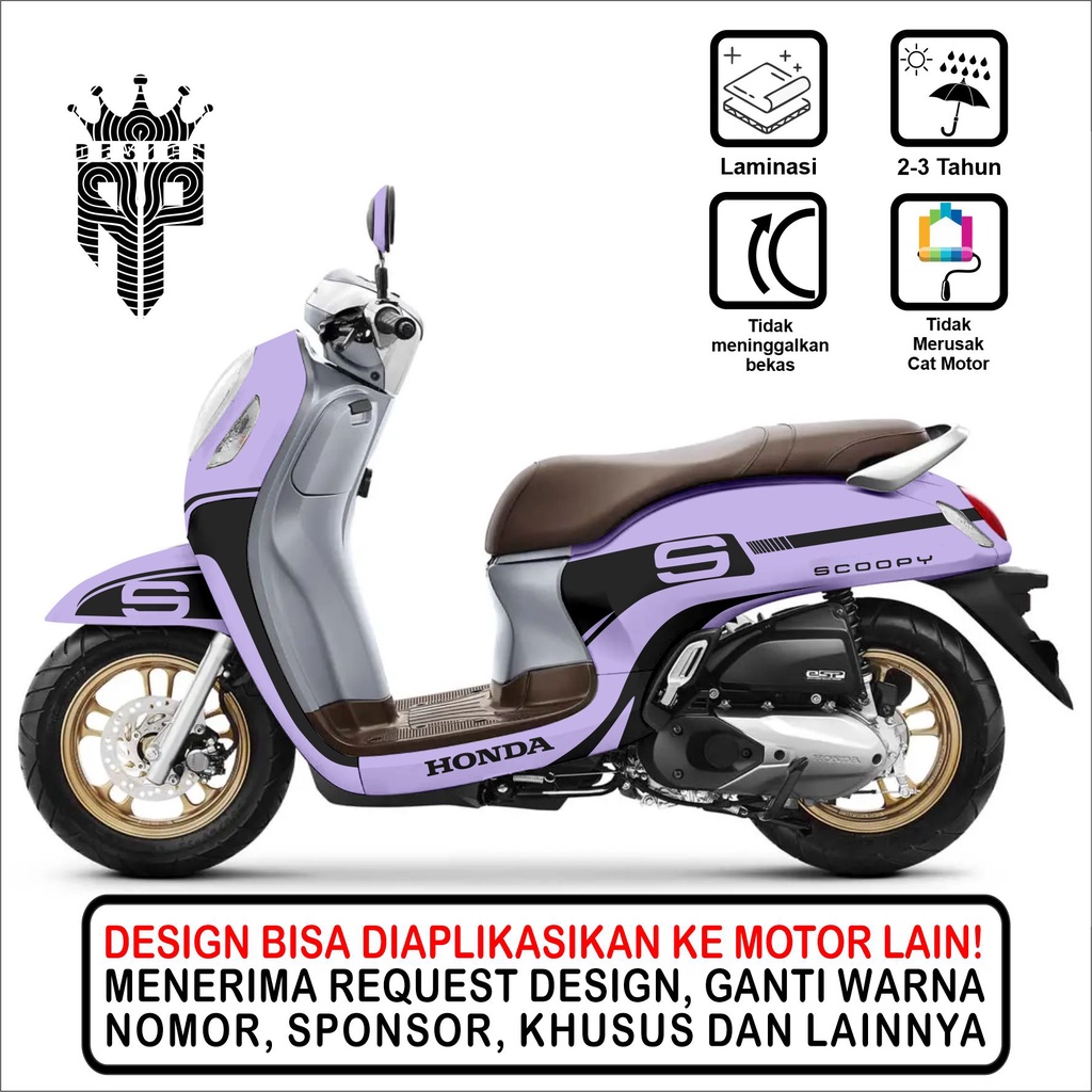 Jual decal sticker scoopy full body FI scopy dekal stikerskopi karbu ...