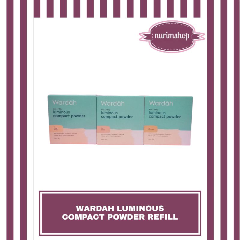 Jual WARDAH REFILL COMPACT POWDER REFILL ( 100% original ) | Shopee ...