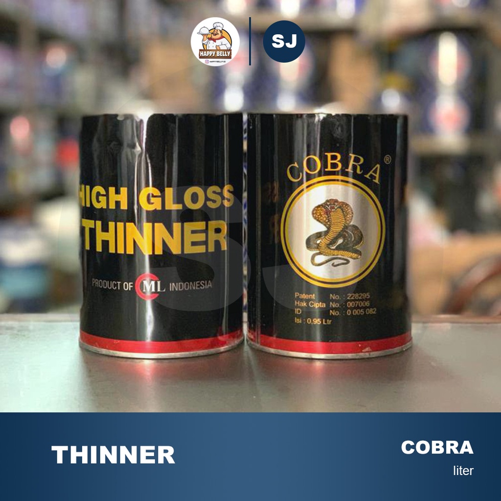 Jual Thinner Cobra Hitam 1 Liter / Thiner Cobra / Pengencer Cat ...
