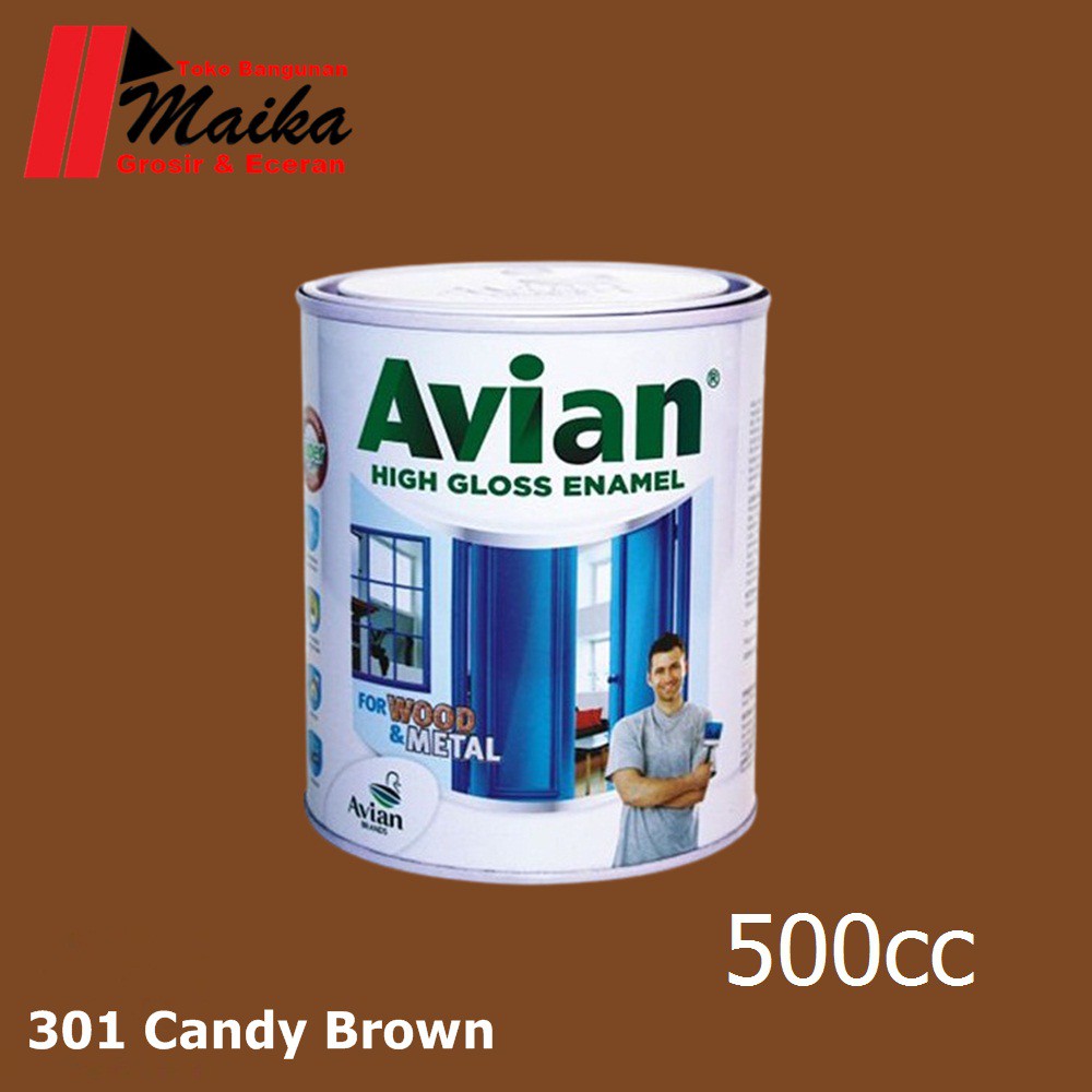 Jual Cat kayu dan besi Avian Synthetic 301 Candy Brown - 500 CC ...