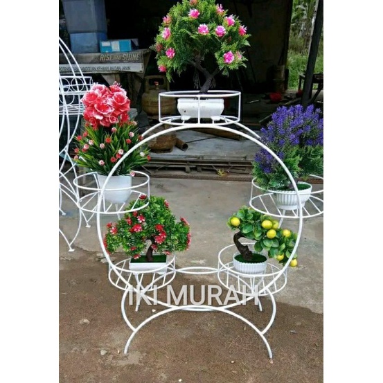 Jual RAK BUNGA VARIASI LINGKARAN / STANDING POT / TEMPAT BUNGA ...