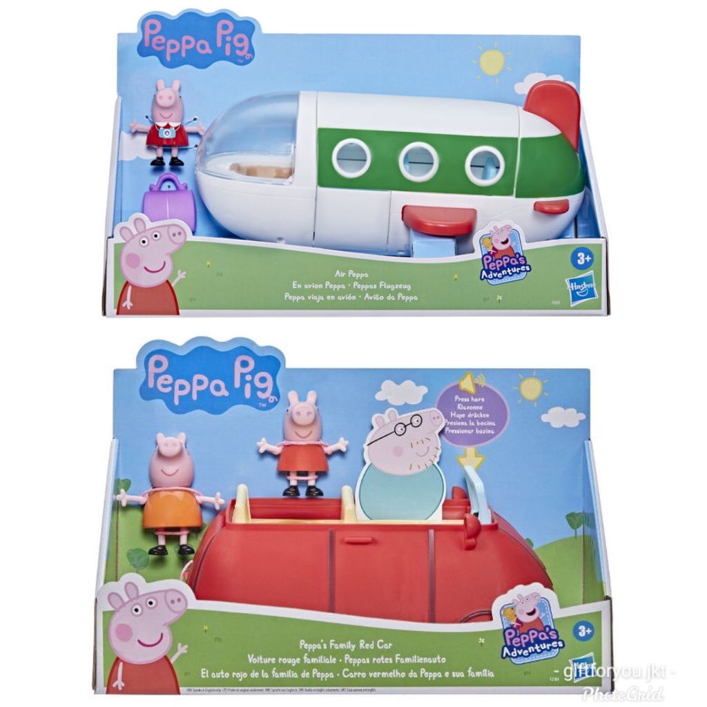 Jual Peppa Pig Peppa's Adventures Air Peppa Airplane Family Red Car ...