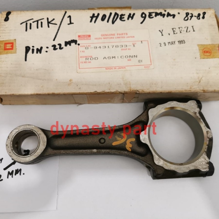 Jual STANG SEHER PISTON HOLDEN GEMINI 1987 1988 PEN 22 MM | Shopee Indonesia