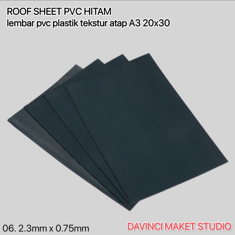 Jual Miniatur Atap Genteng Abu Biru Dongker Plastik PVC Tekstur Bahan ...