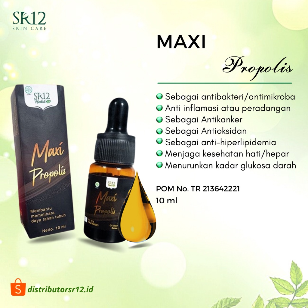 Jual Maxi Propolis SR12 Menjaga Daya Tahan Tubuh Antiokisidan Aman Bumil dan Anak-anak | Shopee ...
