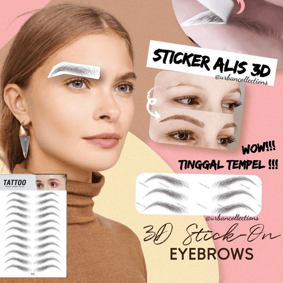 Jual (Star MaLL B0X 27Ma6B^) Sticker Alis 4D Eyebrow Tattoo Alis ...