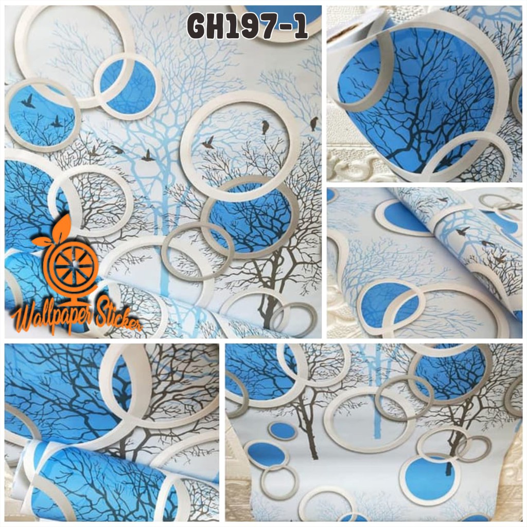 Jual Wallpaper Dinding 45cm x 8m Wallpaper Stiker Bahan PVC Premium ...