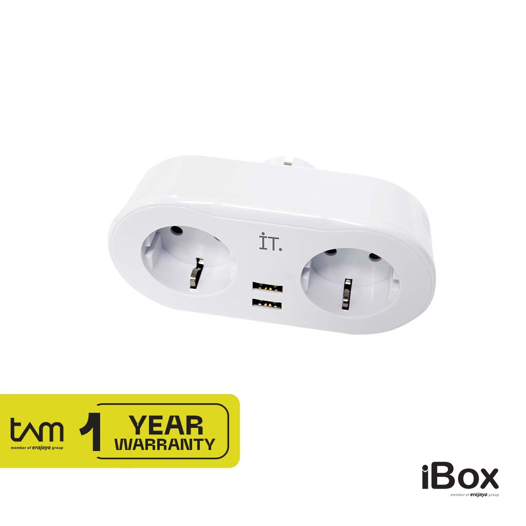 Jual IT Smart Power Socket Dual Plug PS02 | Shopee Indonesia