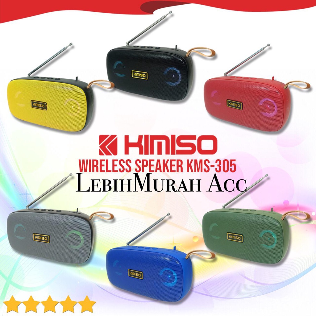 Jual Speaker Bluetooh KIMISO KMS 305 Wireless Portabel High Bass ...