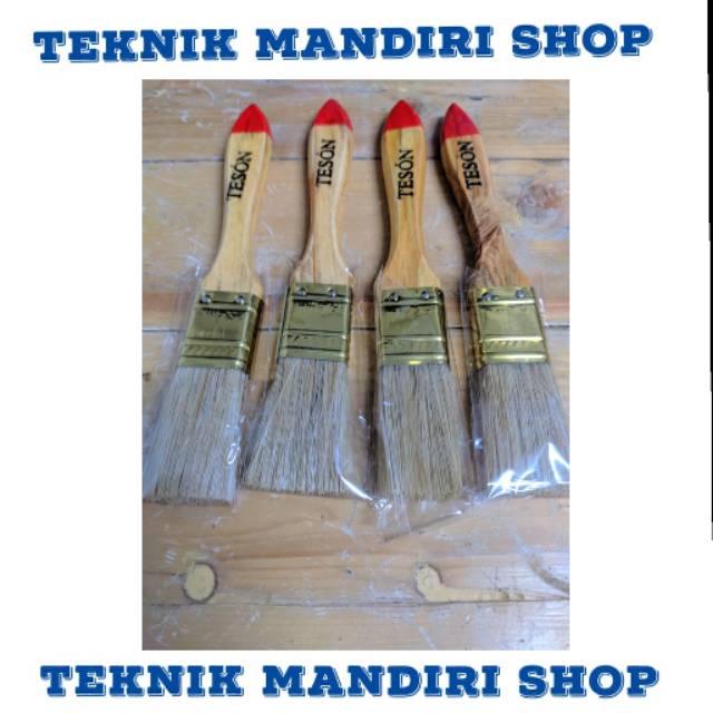 Jual Kuas Cat 1inch Merek Teson / Kuas Cat Tembok Teson 1inch | Shopee ...