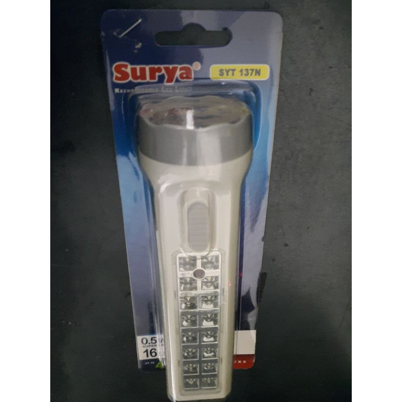 Jual harga promo lampu senter emergency led Surya recharge SYT 137N ...