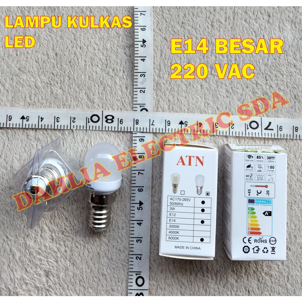 Jual LAMPU KULKAS LED E14 BESAR | Shopee Indonesia
