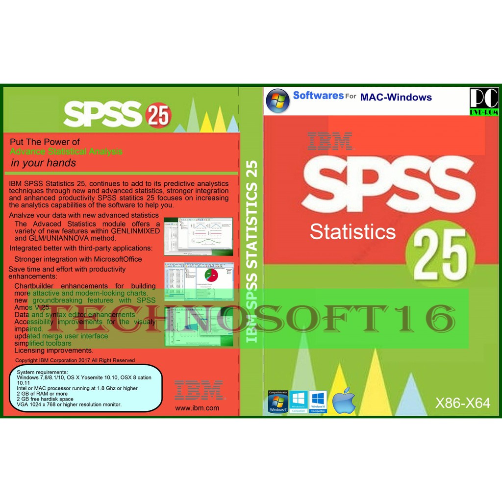 Jual SPSS STATISTICS 25 (X86-X64) for WIN & MAC ( Full Version ...