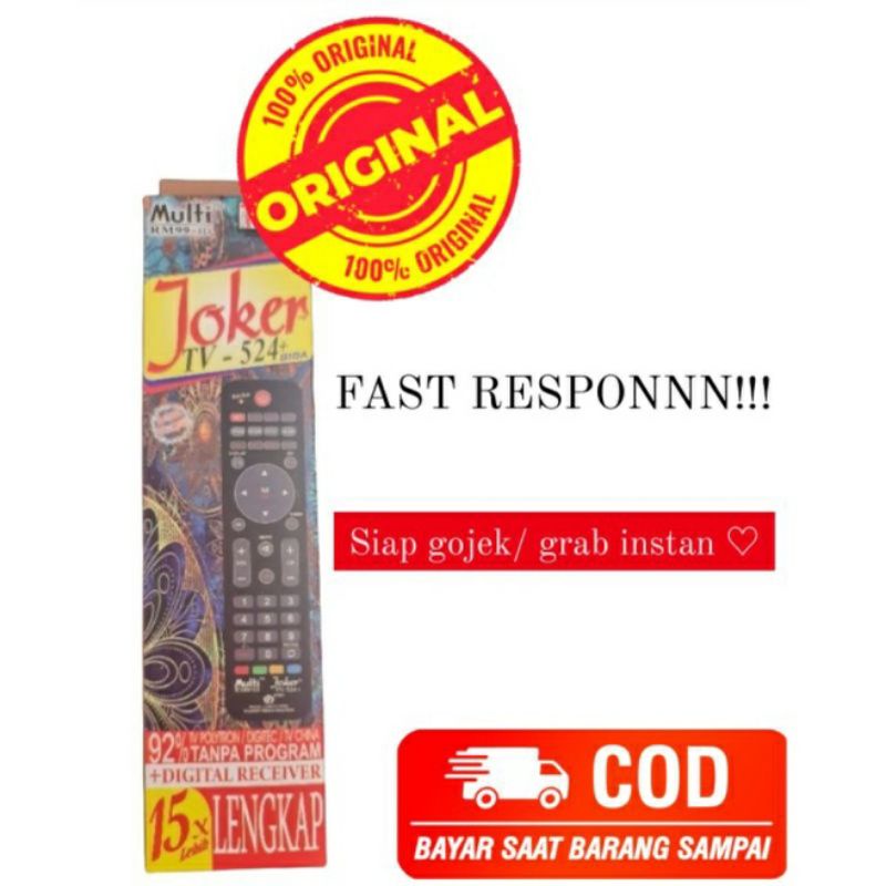 Jual REMOT/REMOTE TV LCD/LED /TV TABUNG MULTI/UNIVERSAL JOKER | Shopee ...