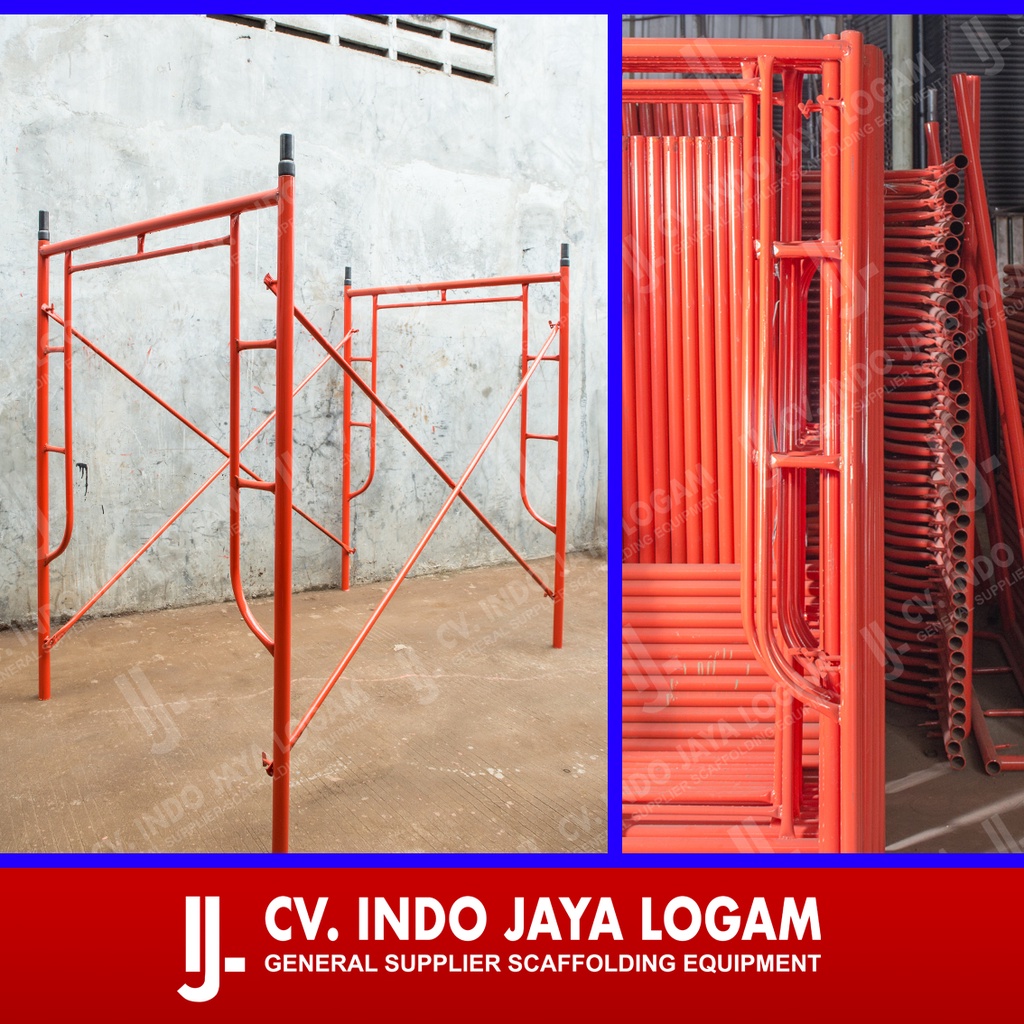 Jual JUAL Steger Stager Stegger Scaffolding 1.90 190 cm 1 Set Baru SNI ...