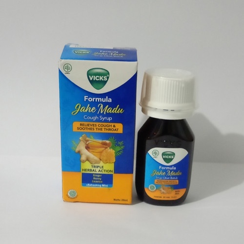 Jual Vicks Formula Jahe Madu Syrup/Botol / Obat Batuk Berdahak Herbal ...