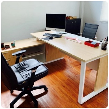 Jual Meja direktur manager bos L kantor E2022 | Shopee Indonesia