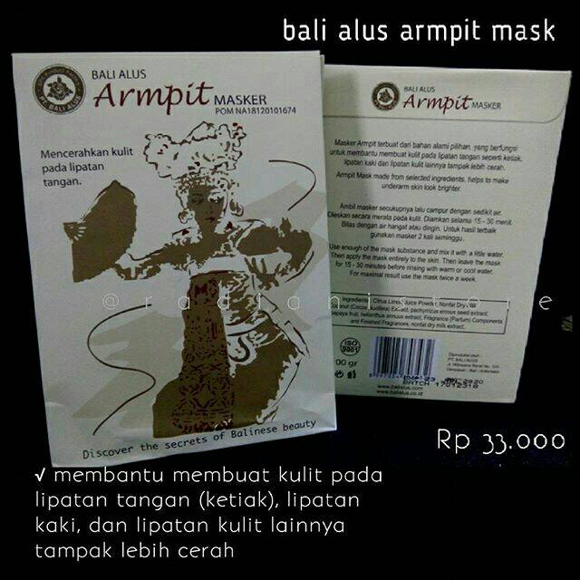 Jual BALI ALUS armpit mask (masker ketiak) | Shopee Indonesia