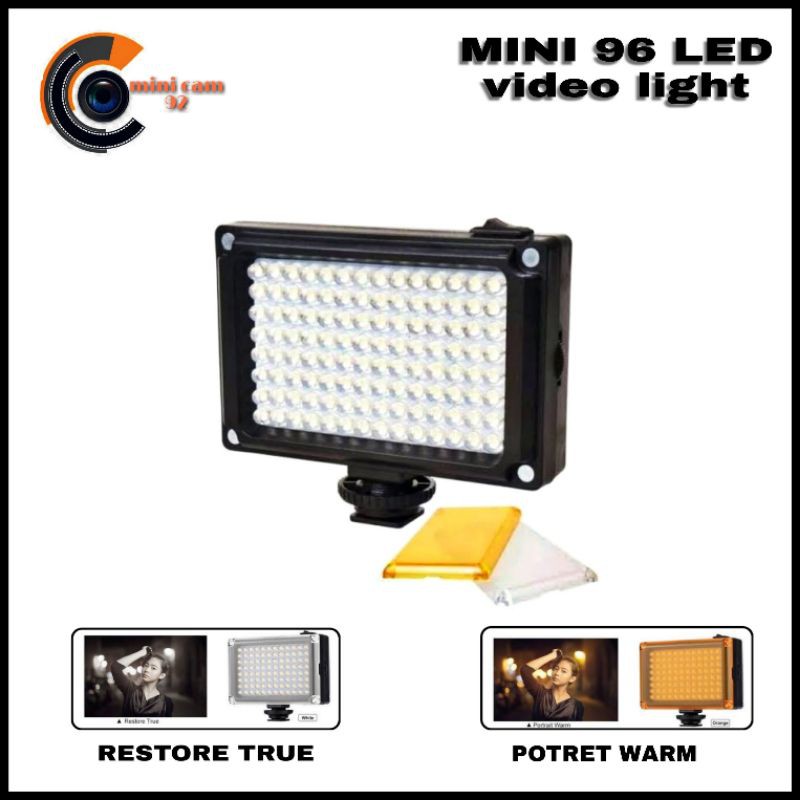 Jual LED COSTA 96 VIDEO LIGHTING, FOR SMARTPHPNE, MIROLES,DSLR | Shopee ...