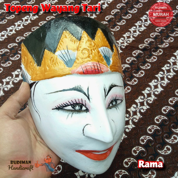 Jual NEW Topeng Wayang Tari Klana Karakter Rama | Shopee Indonesia