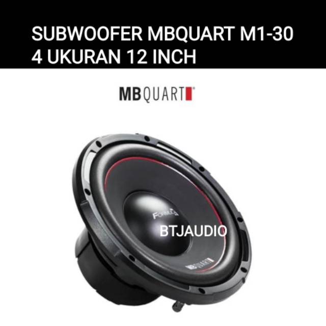 Jual SUBWOOFER MERK MBQUART/MB QUART M1-304 D4 UKURAN 12 INCH (ORIGINAL ...