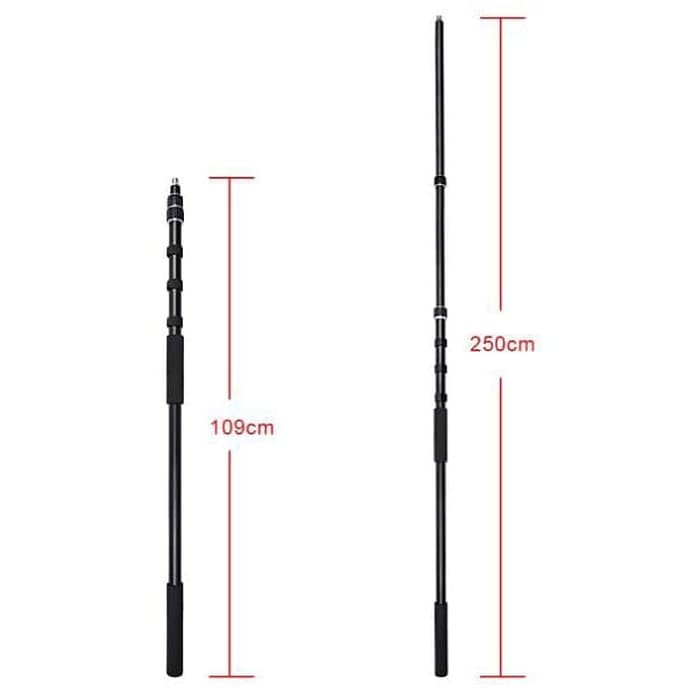 Jual Boom Pole Microphone Tiang 2.5 Meter Dudukan Shooting | Shopee ...
