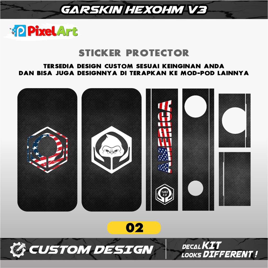 Jual SKIN VAPE STICKER PROTECTOR GARSKIN HEXOHM V3 VAPORIZER | Shopee ...