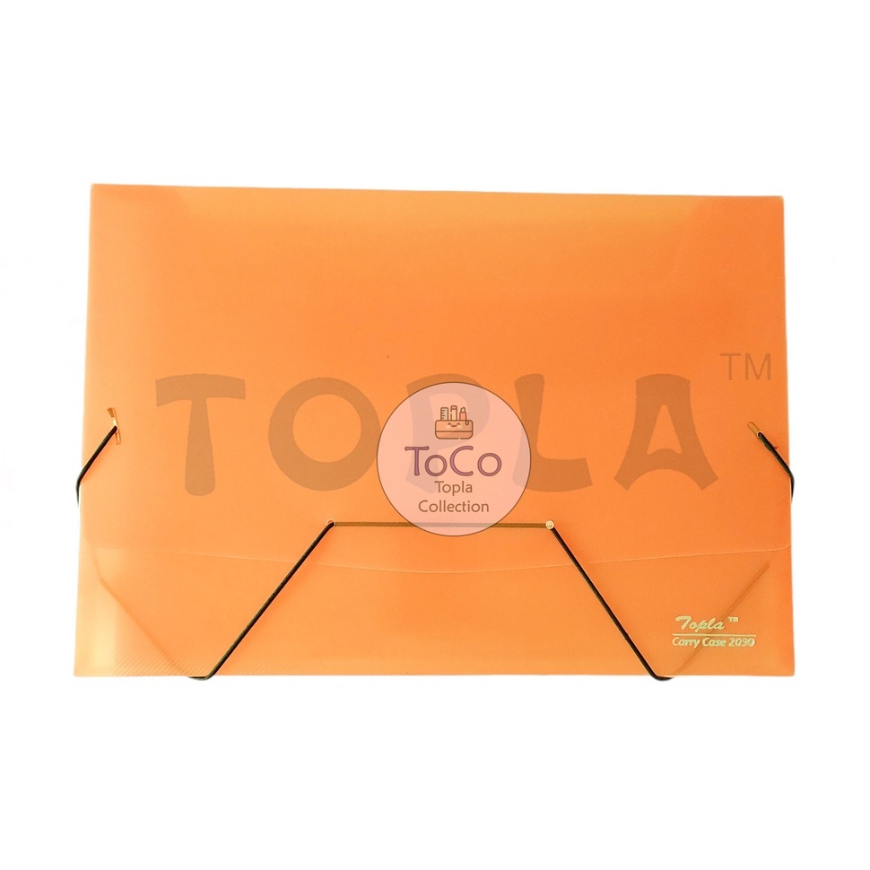 Jual TOPLA Carry Case Map Tebal Tali Plastic Folder Kertas Plastik ...