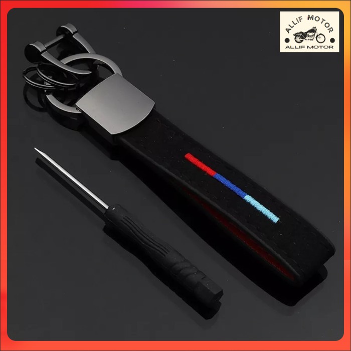 Jual Keychain BMW Gantungan Kunci Mobil Metal Leather Car Keyring BMW ...