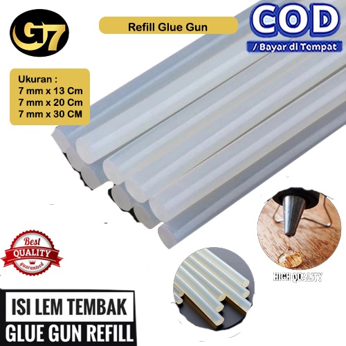 Jual Lem Tembak Kecil Murah Isi Lem Tembak Bening Bakar Refill Glue Gun ...