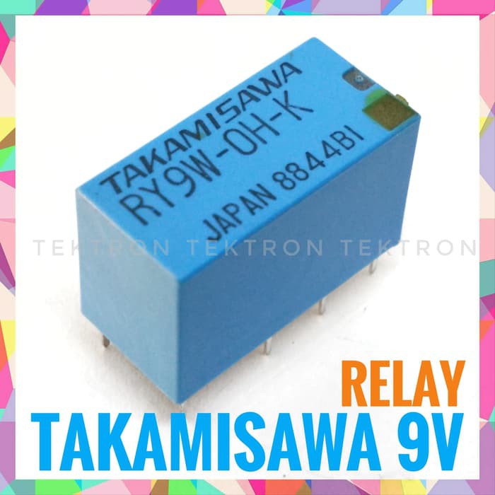 Jual TAKAMISAWA Relay 9VDC RY9W-OH-K DPDT 9v arduino uno | Shopee Indonesia