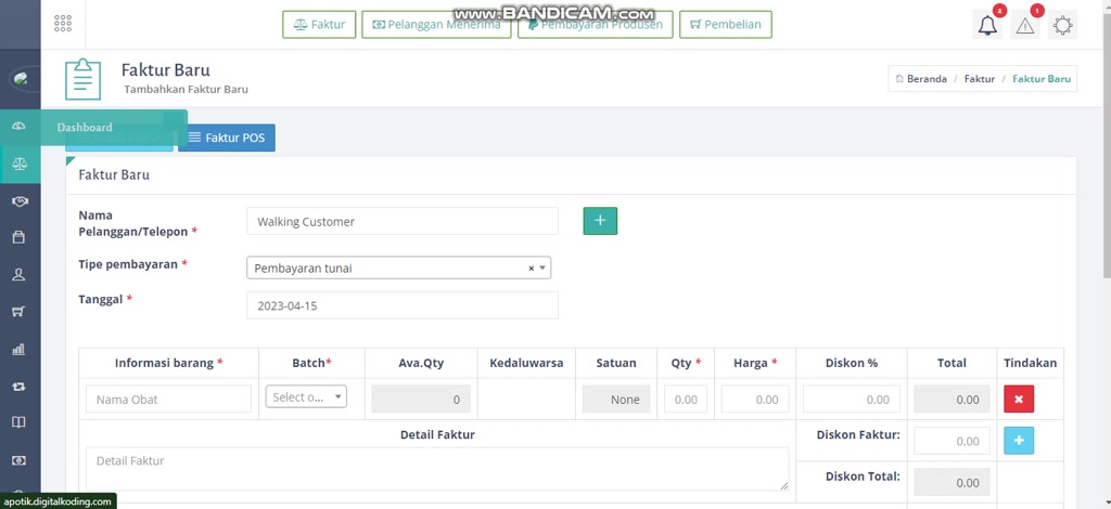 Jual Aplikasi POS Apotik Farmasi Obat Lengkap berbasis web php ...