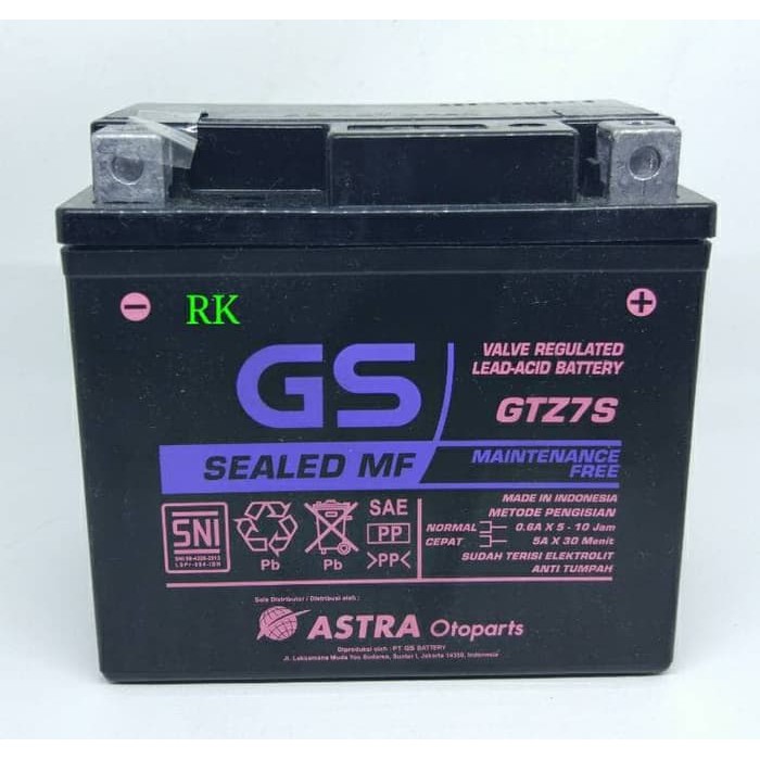 Jual AKI MOTOR GS GTZ7S ( BISA KIRIM VIA POS ) | Shopee Indonesia