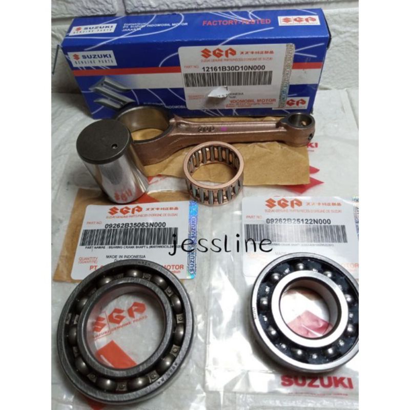 Jual paket stang seher Shogun 110+2 bearing kruk as 6007+6205 | Shopee Indonesia