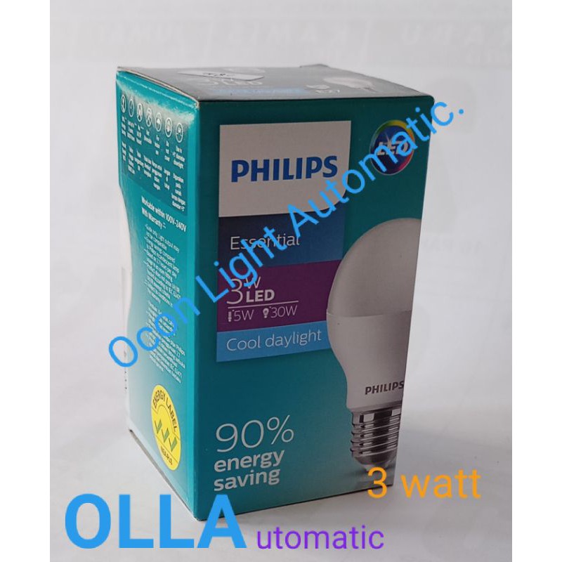 Jual Lampu Philips LED Essential 3watt | Shopee Indonesia