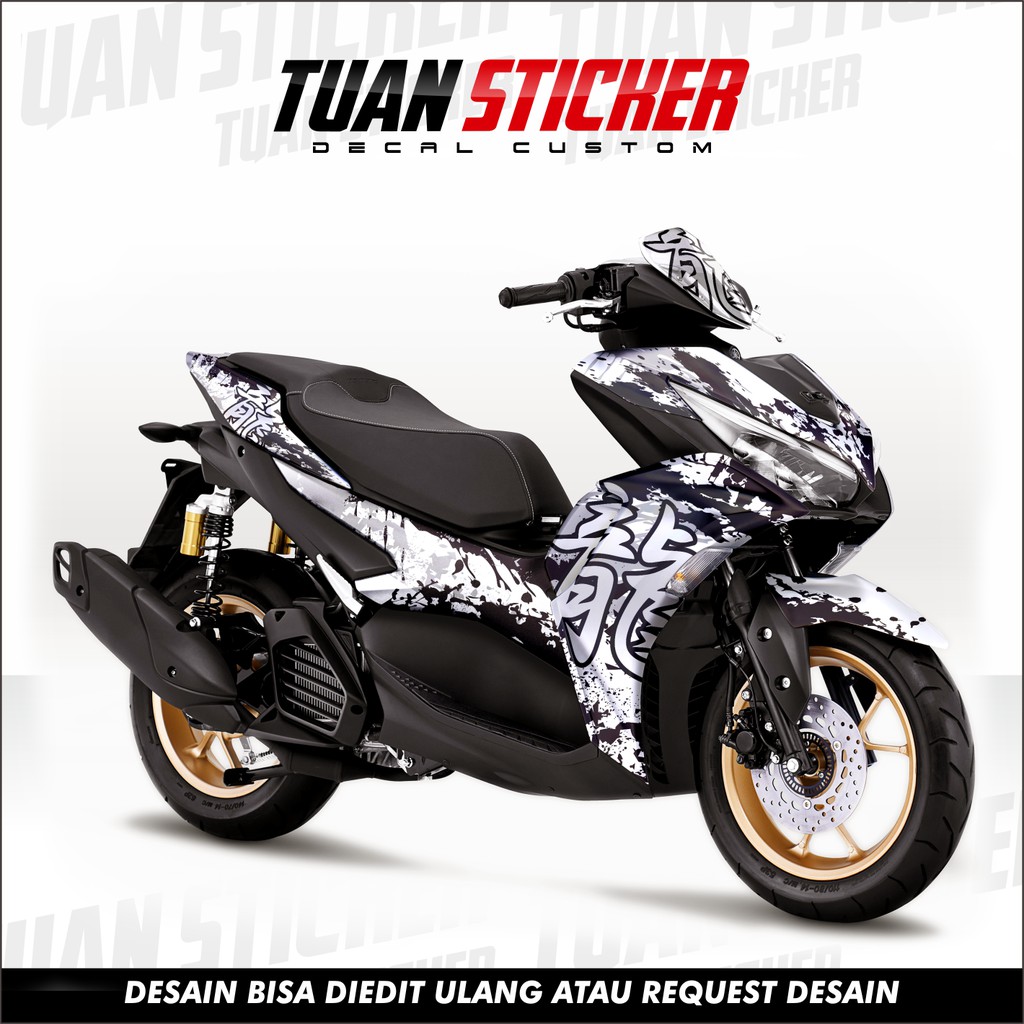 Jual Stiker aerox Striping Decal All New Aerox 155 Connected full body ...