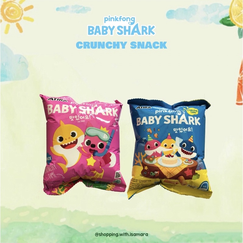Jual Atira Pinkfong Baby Shark Snack : Cruchy Time / Makanan Ringan ...