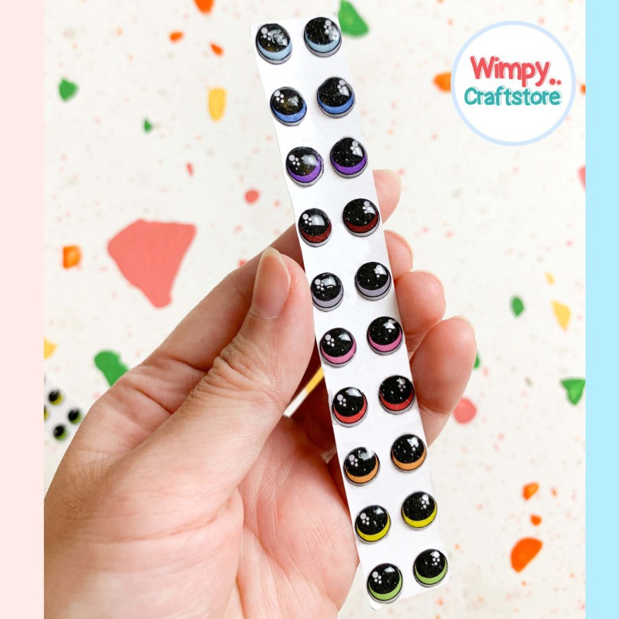 Jual Wimpy Sticker Mata Boneka LOL Clay Doll Figure Eye Chip Fondant ...
