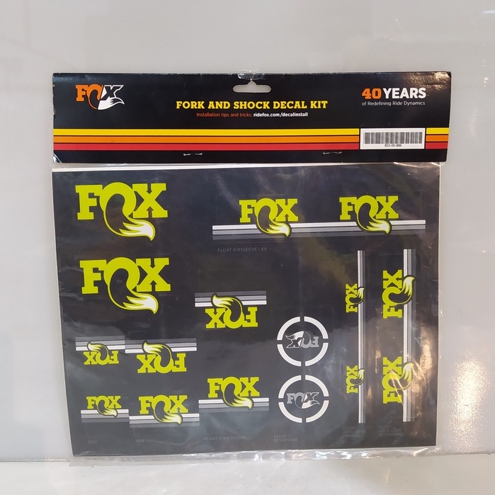 Jual Stiker Sticker Decal Kit Fork And Shock Fox Float ORIGINAL Orange ...