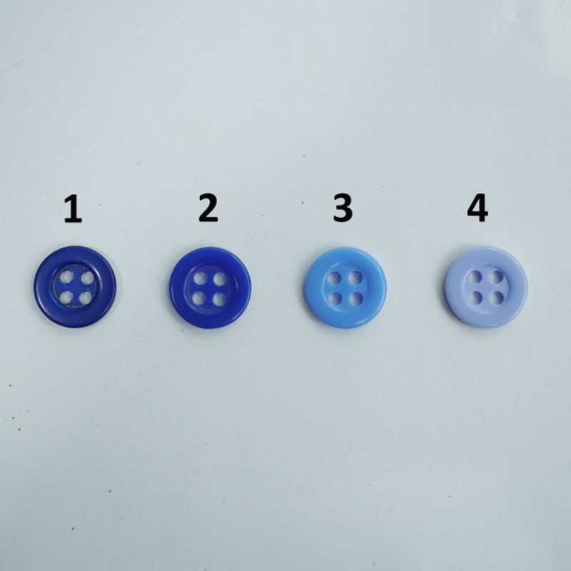 Jual Kancing baju lubang 4 / kancing kemeja / kancing seragam (1lusin ...