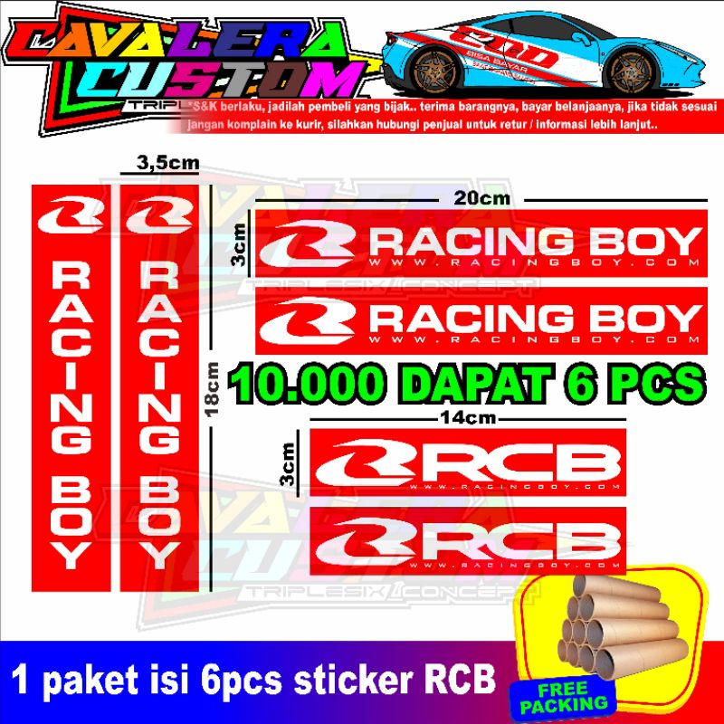 Jual paket sticker RCB isi 6pcs | Shopee Indonesia