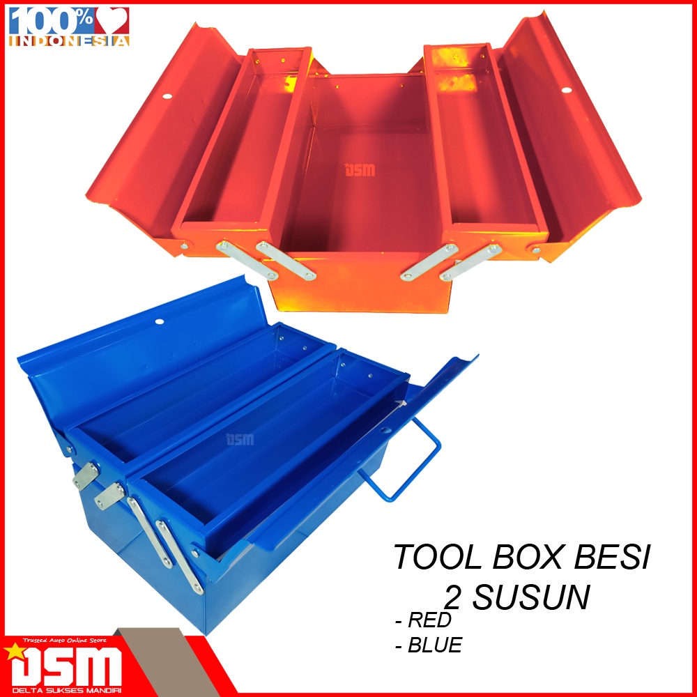 Jual Tool Box Besi Dua Susun / Aksesoris Mobil / Perkakas Bengkel / DSM ...