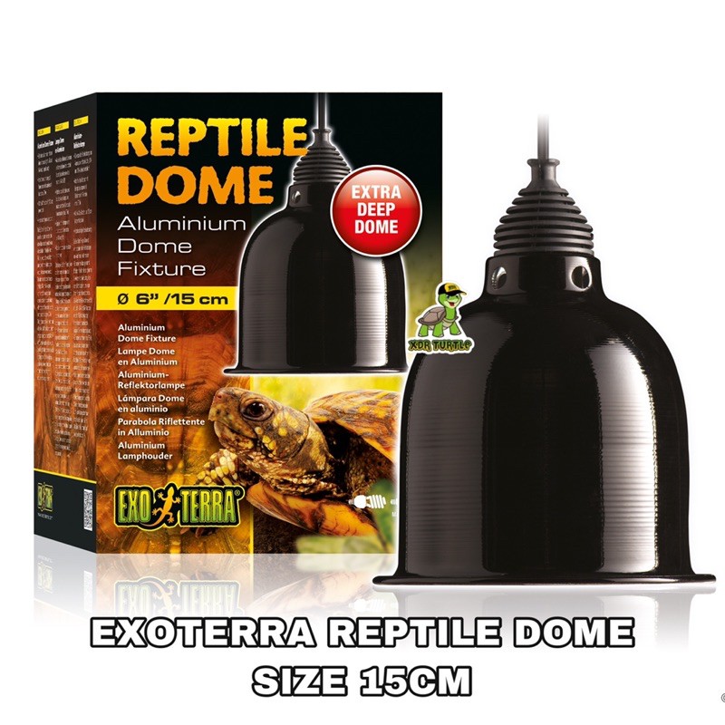 Jual EXOTERRA REPTILE DOME 6” RUMAH LAMPU REPTIL TORTO SULCATA ALDABRA ...