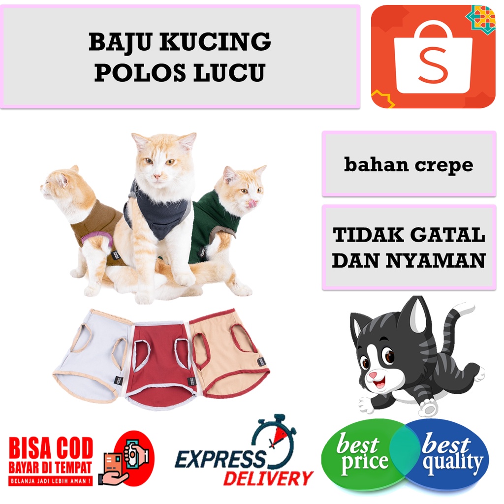 Jual Baju Kucing Tank Murah Saku Deephood - Baju Kucing Lucu Banget ...