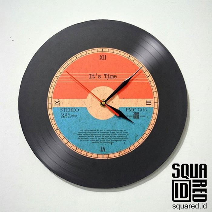 Jual Jam Dinding dekoratif - piringan hitam | Shopee Indonesia