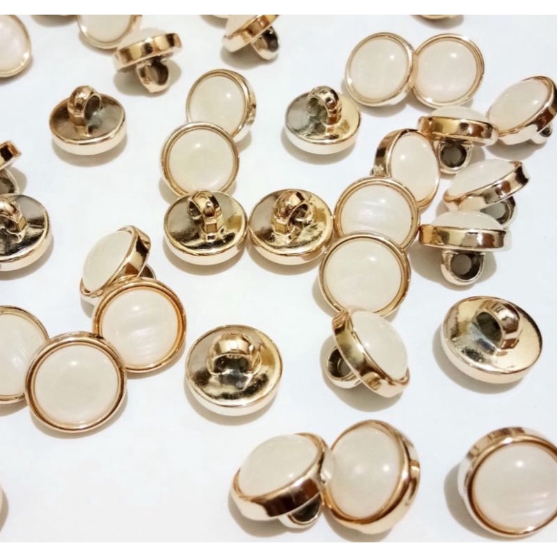 Jual COD Isi 100 pcs Diameter 11mm /13 mm - Kancing Baju Mutiara ...